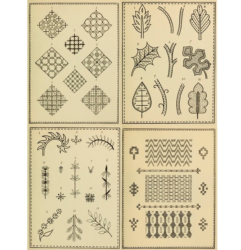 Hand Embroidery Pattern Book floral Vintage Embroidery - Etsy