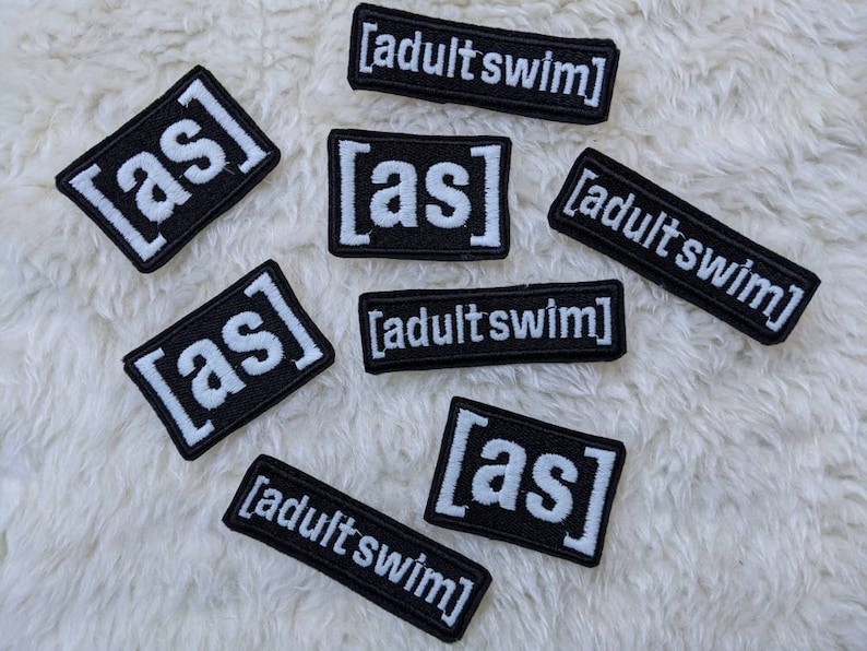 Unofficial Adult Swim Logo Iron on Patch 95mm or 65mm - Etsy