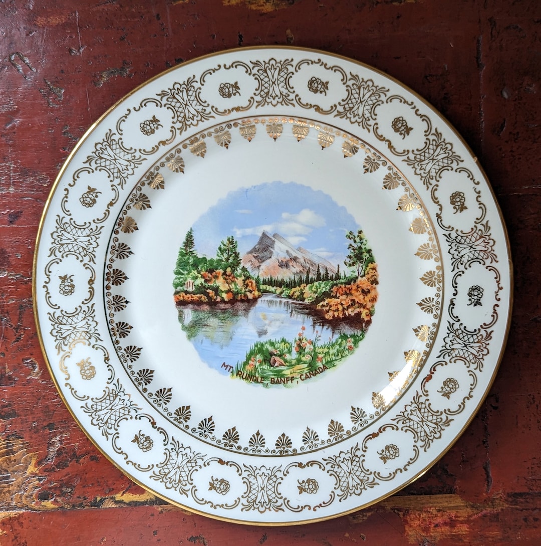 Vintage Mount Rundle Banff Alberta Made in West Germany Porcelain Plate ...