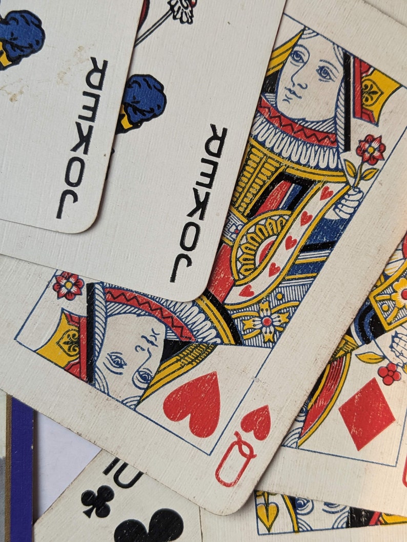 Vintage Queen Elizabeth Double Deck Playing Cards Card - Etsy