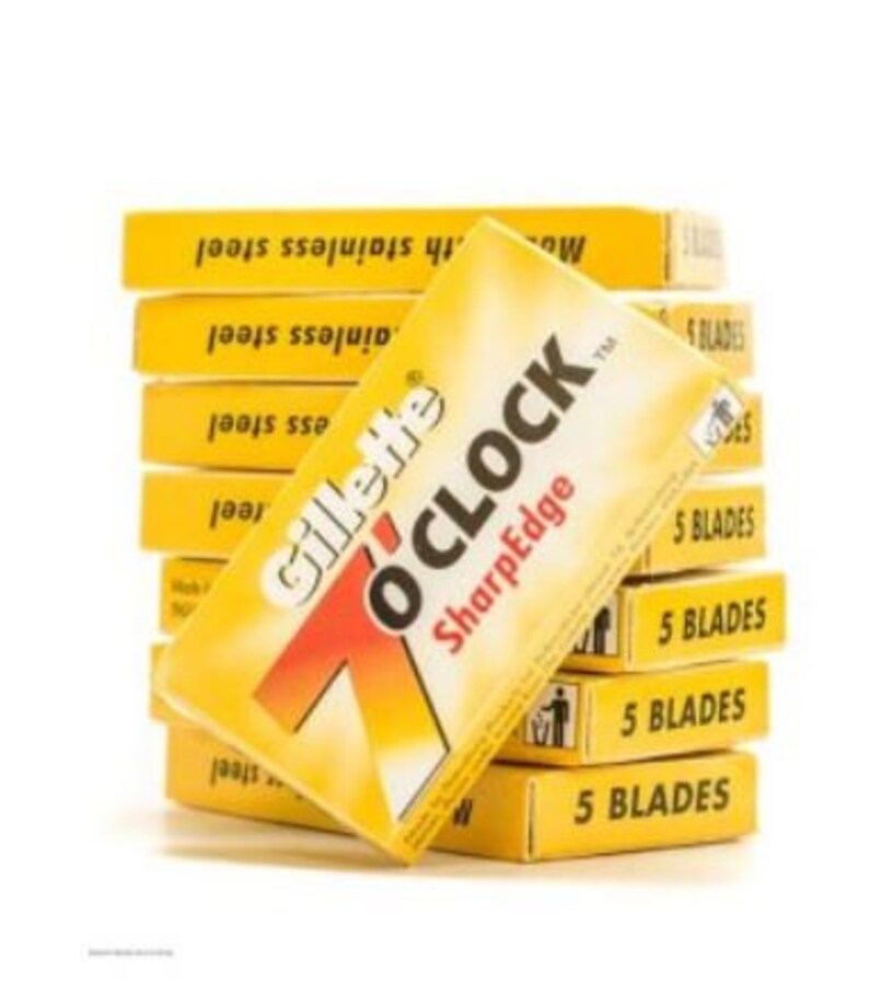 50 X Double Edge Safety Straight Cut Throat Barber Razors Shaving ...