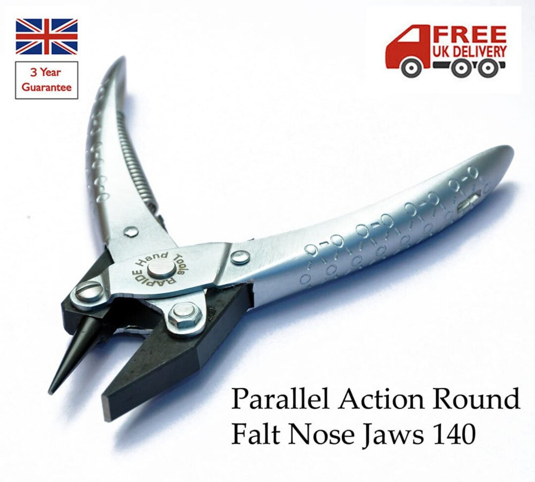 Flat & Round Jaws Nose Parallel Action Beading Pliers Jewellery Watch ...