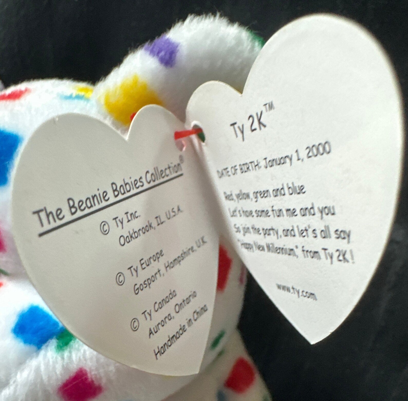 TY Beanie Baby TY2K Bear Ty 2 K Bear MWMTS - Etsy
