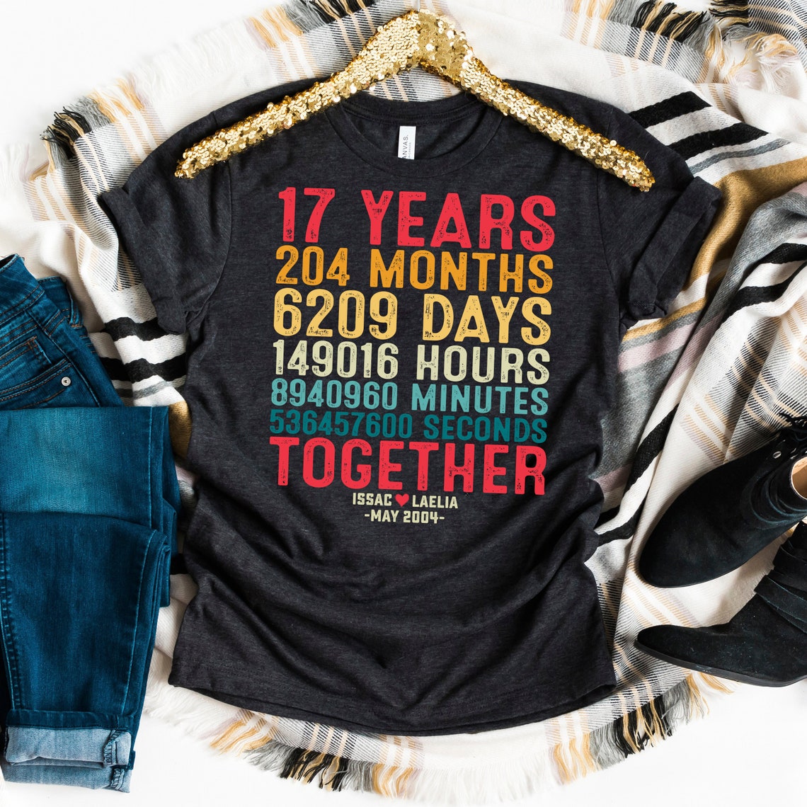 Personalization 17th Wedding Anniversary Gifts 17 Years | Etsy