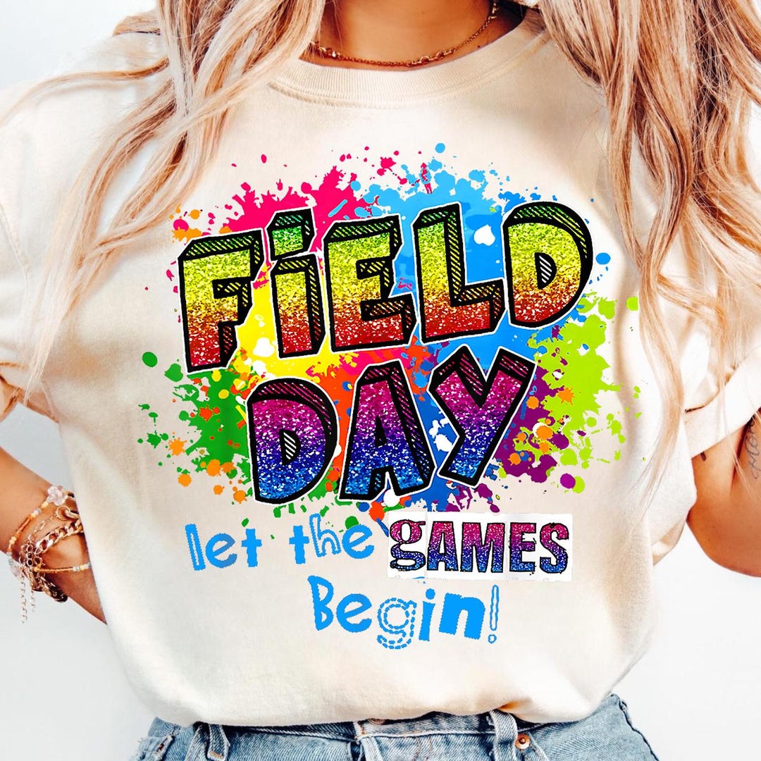Field Day PNG, Let the Games Begin 2025 PNG, Colorful School Field Day ...