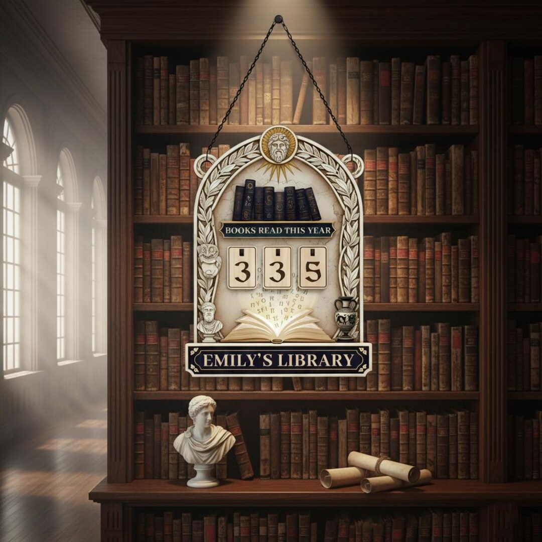 Ancient Greek Book Tracker • Books Read This Year Sign • Mythology ...