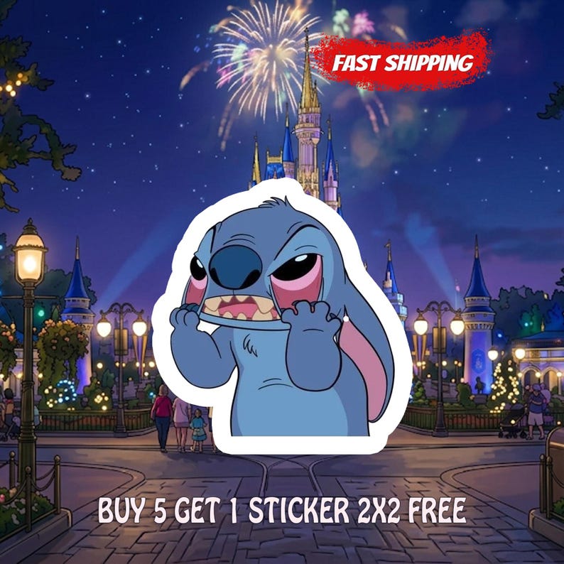Lilo & Stitch Humor Sticker: Waterproof Vinyl Decal - Etsy