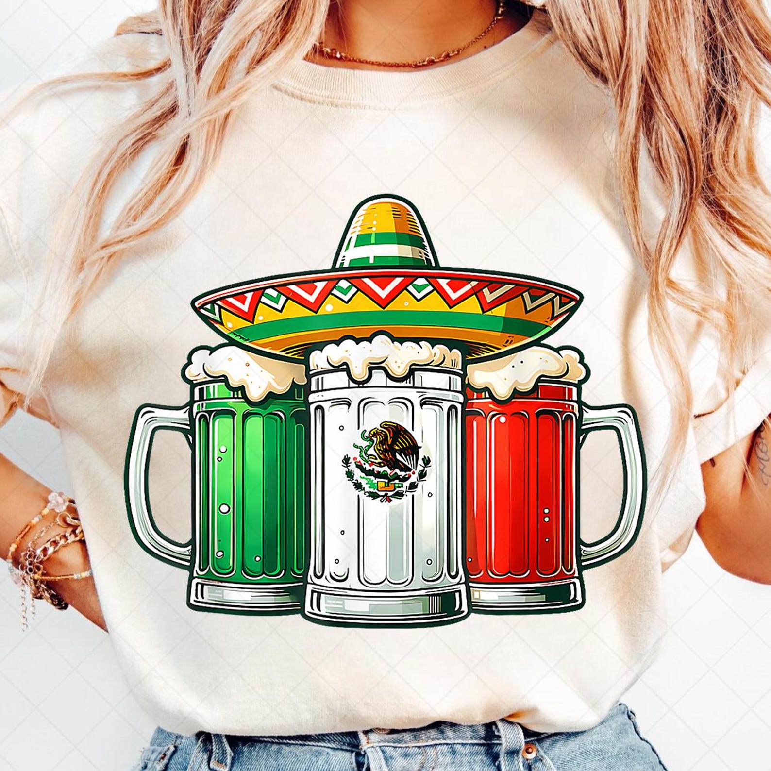 Cinco De Mayo Beer Mug PNG, Mexican Flag Sombrero Beer Clipart, Fiesta ...