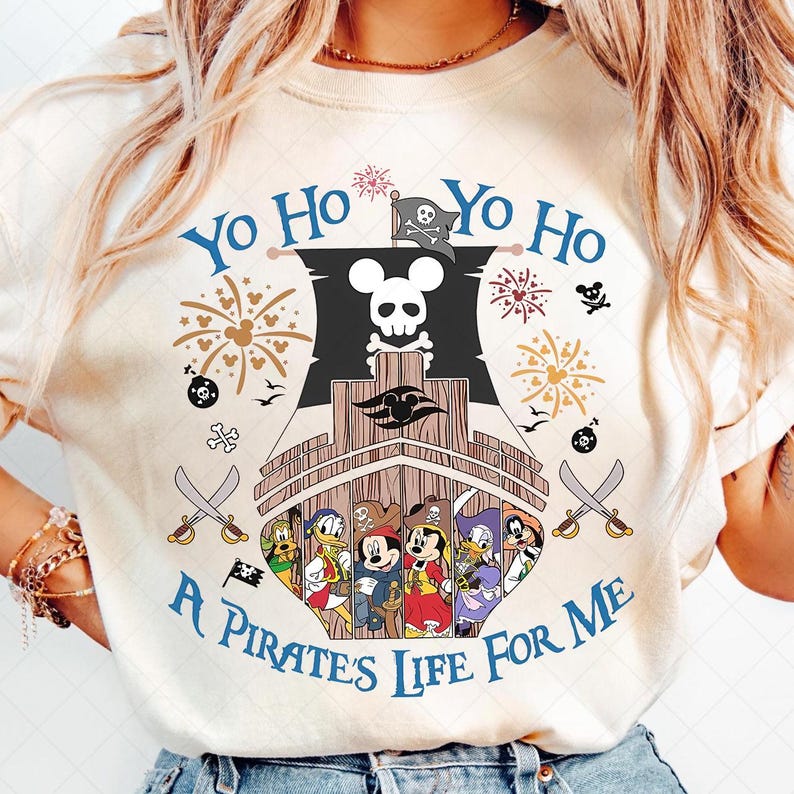 Yo Ho Yo Ho Pirate's Life for Me Svg Png, Mouse Pirate Svg Png, Cruise ...