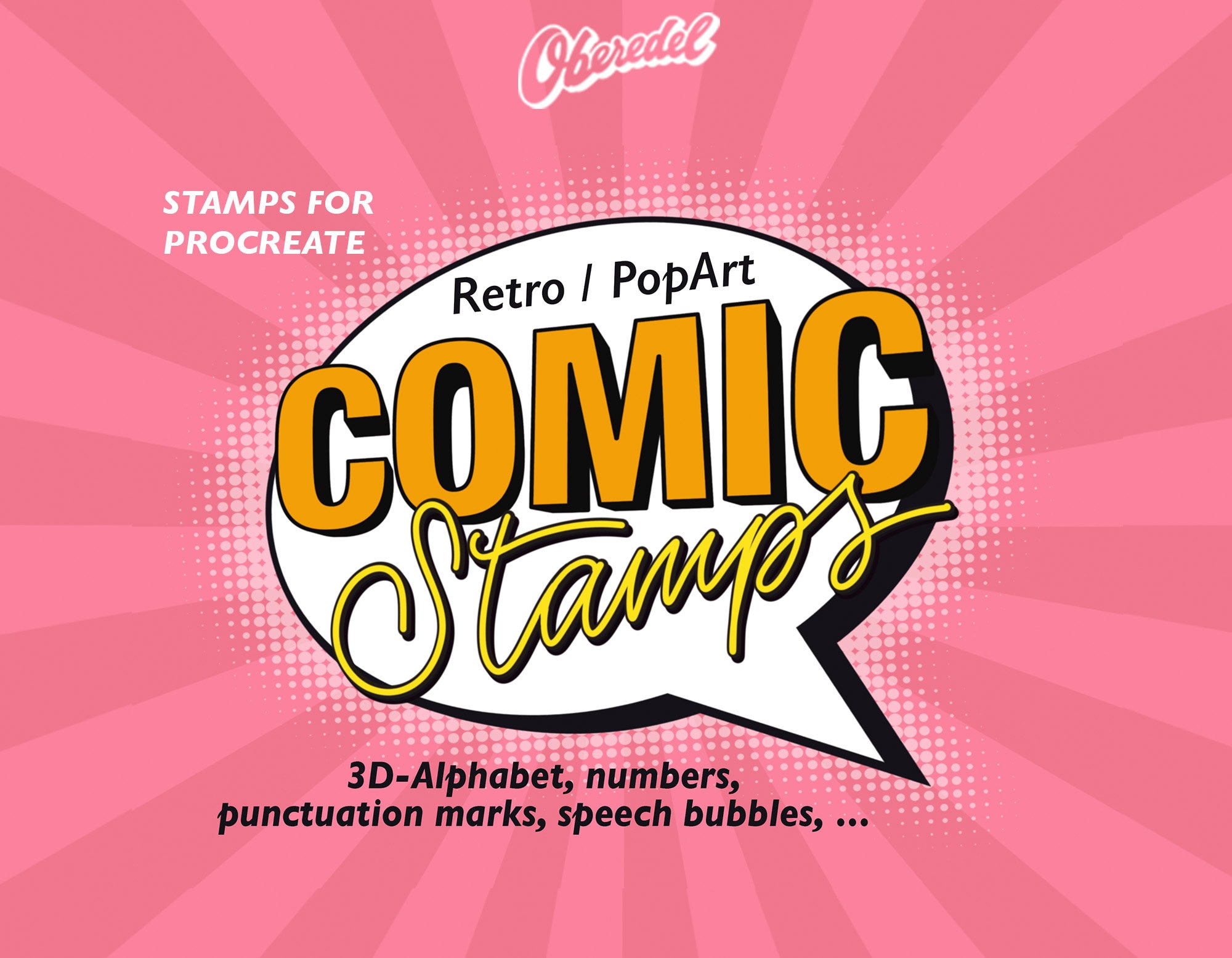 Procreate Stempel für Comic, PopArt, Cartoon, Retro - Motive von ...