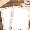 Autumn Stationary Printable Stationery Fall Letter Writing Stationery ...