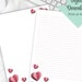 Valentines Day Stationery-cute Valentine Stationary Set-printable ...