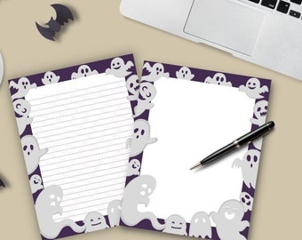 Witch Halloween Printable Stationery,cute Stationary, Pen Pal Supplies ...