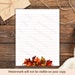 Autumn Stationary Printable Stationery Fall Letter Writing Stationery ...