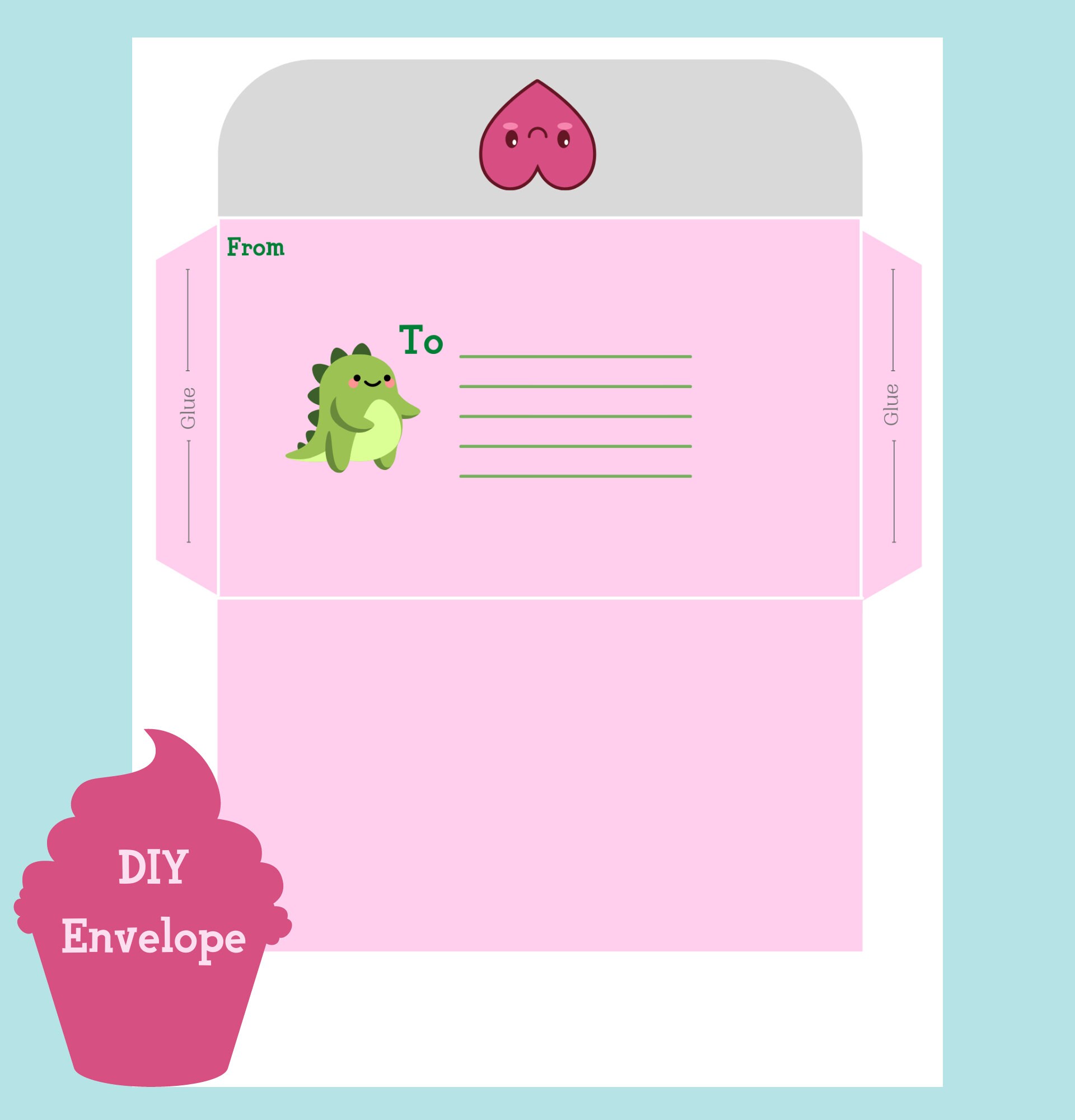 Cute Dinosaur Stationery, Printable Dinosaur Letter Paper for Kids ...