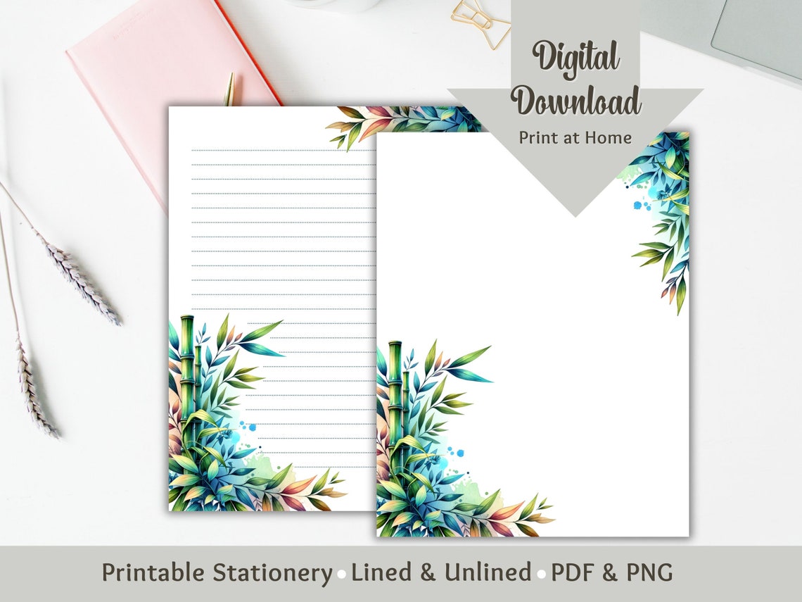 Printable Stationery Paper Letter Writing Paper Stationary Paper Lined ...