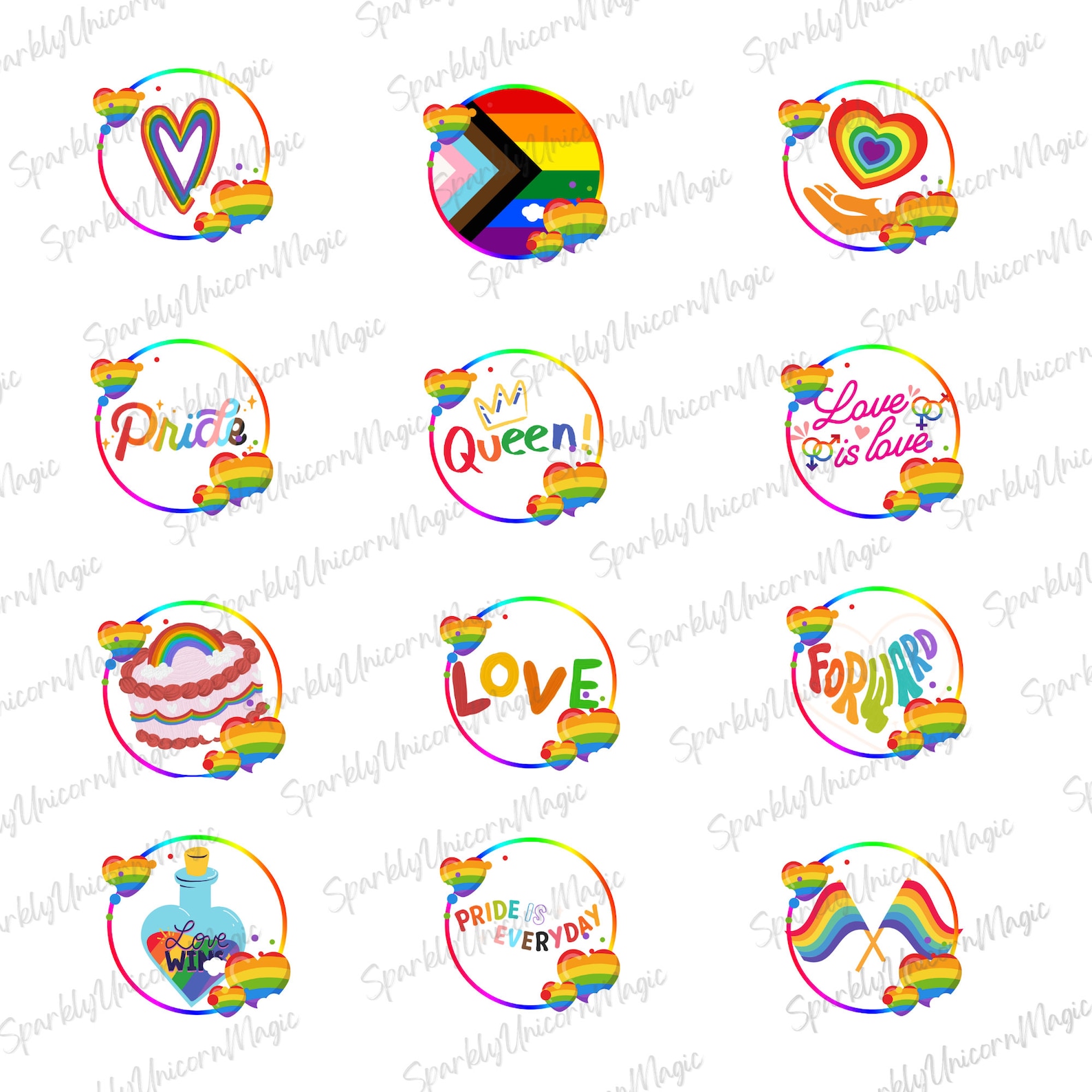 100 Instagram Story Highlight Icons for Pride Month,rainbow IG Cover ...