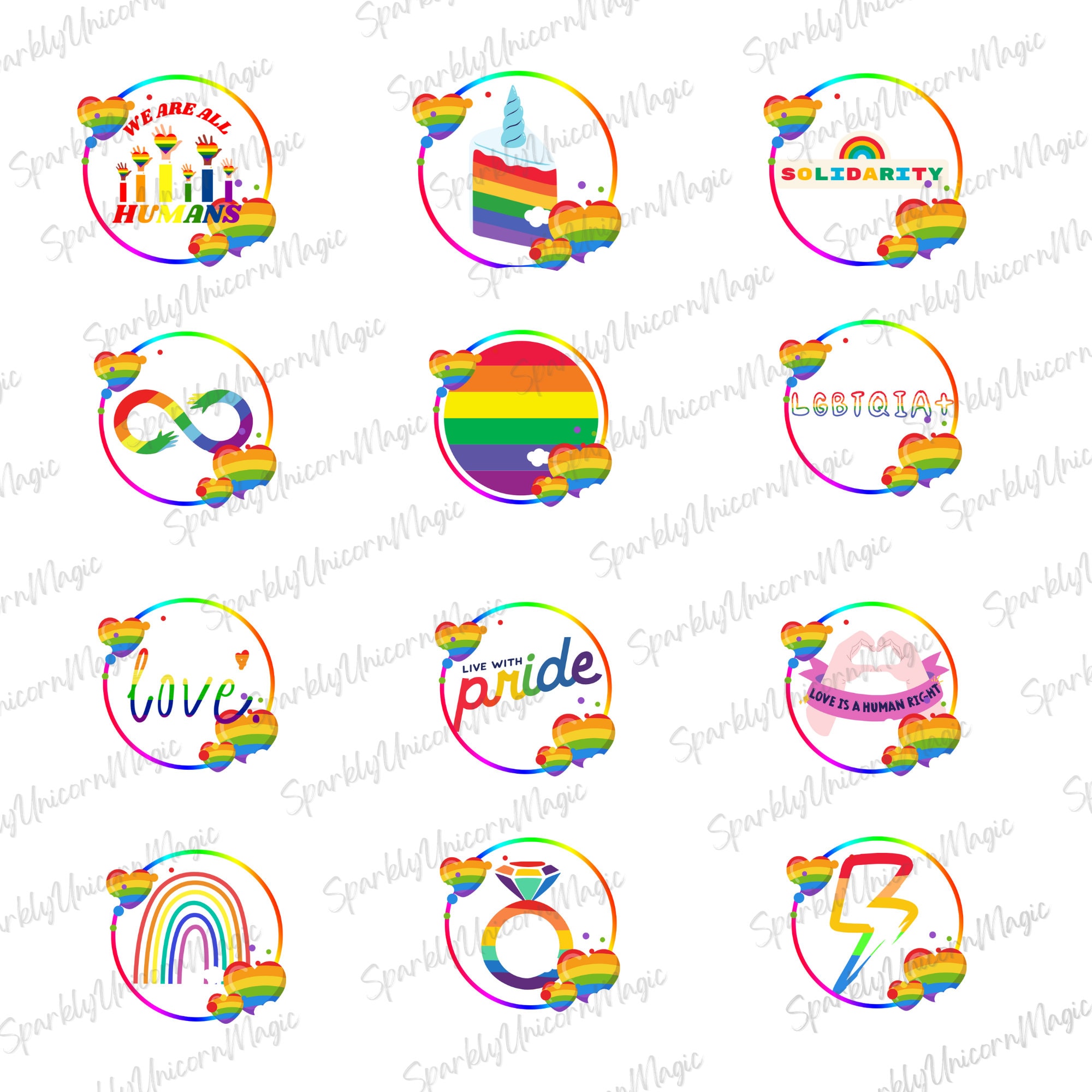 100 Instagram Story Highlight Icons for Pride Month,rainbow IG Cover ...