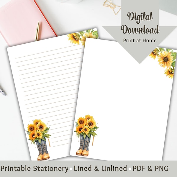 Autumn Stationary Printable Stationery Fall Letter Writing Stationery ...