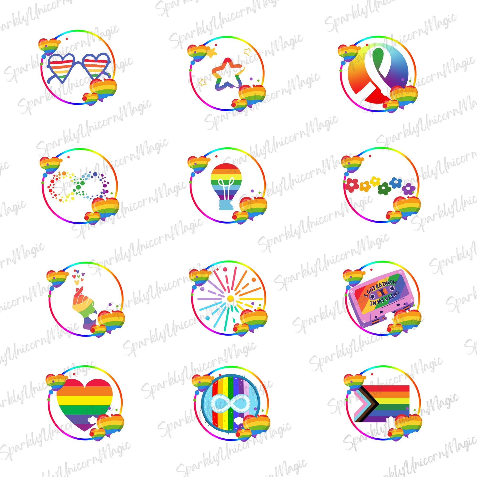 100 Instagram Story Highlight Icons for Pride Month,rainbow IG Cover ...