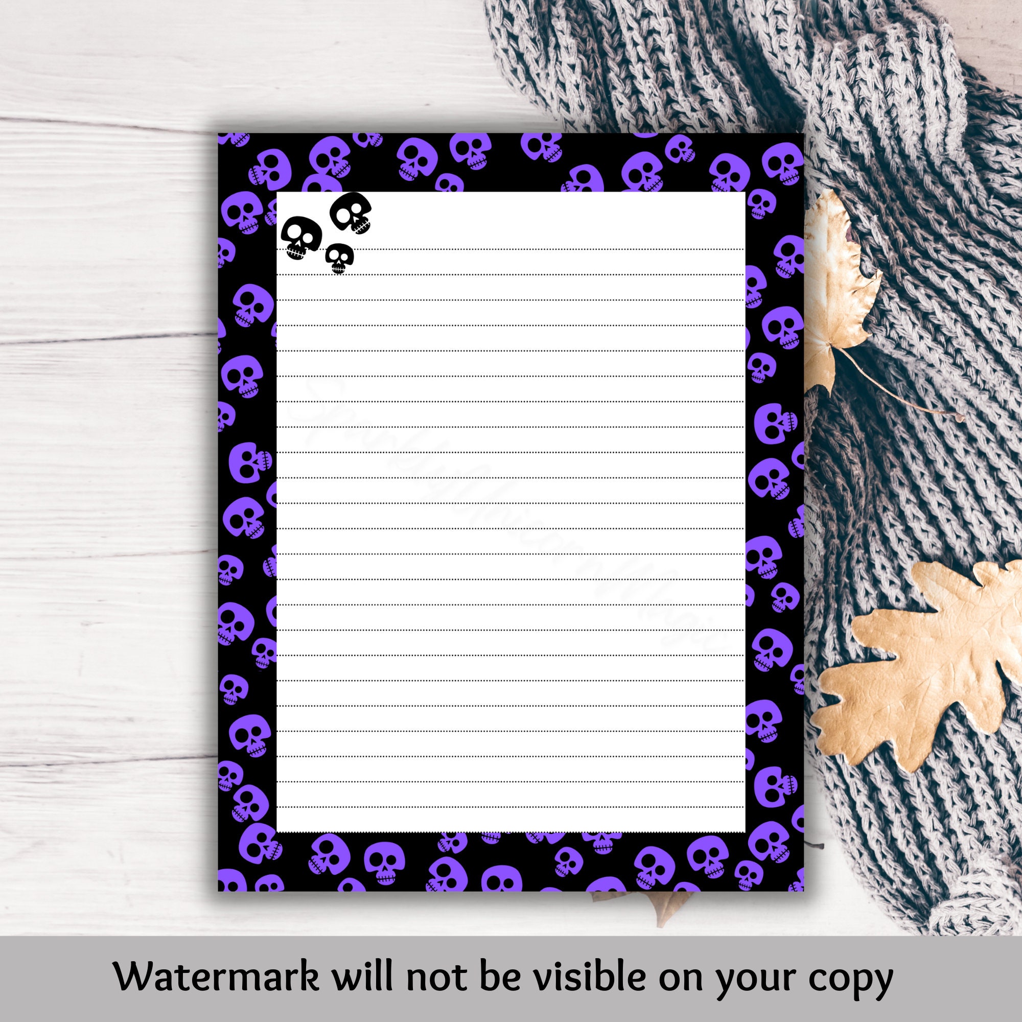 Pastel Goth Halloween Stationery, Printable Gothic Junk Journal ...