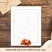 Autumn Stationary Printable Stationery Fall Letter Writing Stationery ...