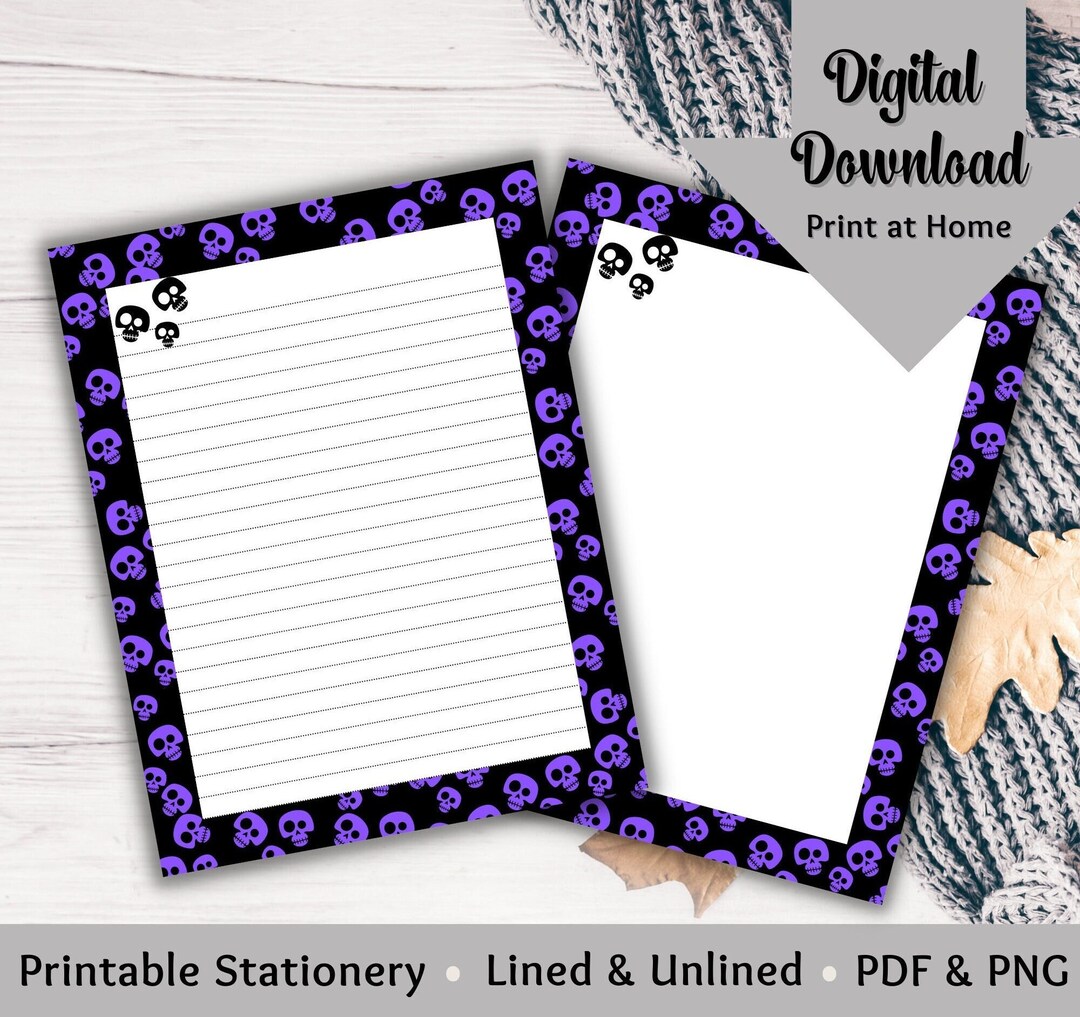 Pastel Goth Halloween Stationery, Printable Gothic Junk Journal ...