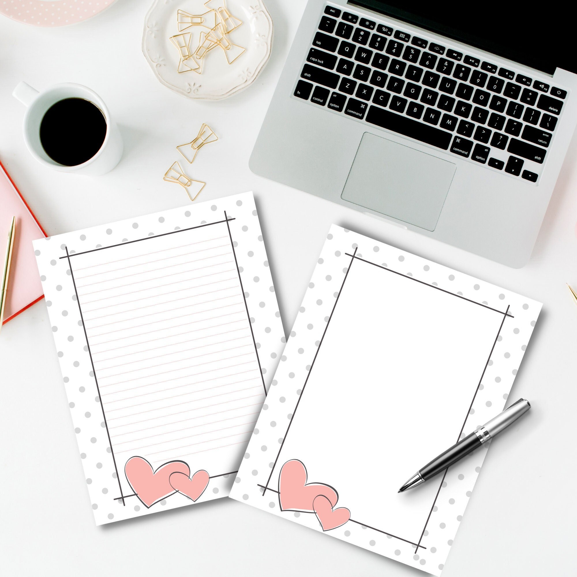 Love Letter Background Paper A4