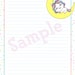 Kawaii Unicorn Printable Stationery Cute Stationary Set Lined and ...