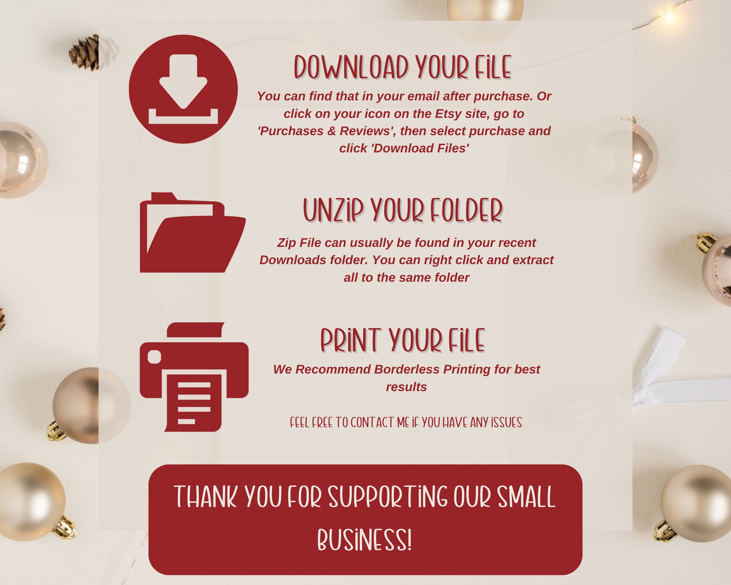 Christmas Stationery Printable Stationery Holiday Letter Writing ...