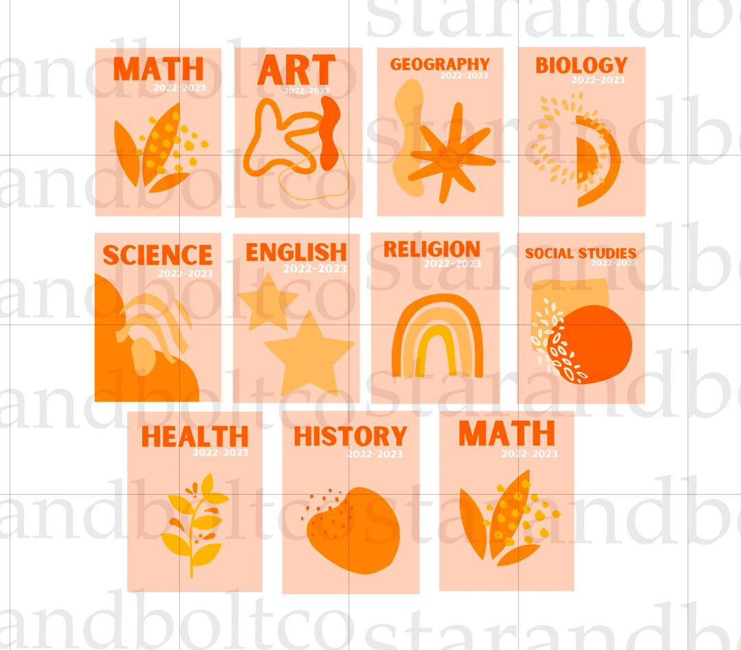 Orange Class Covers - Etsy