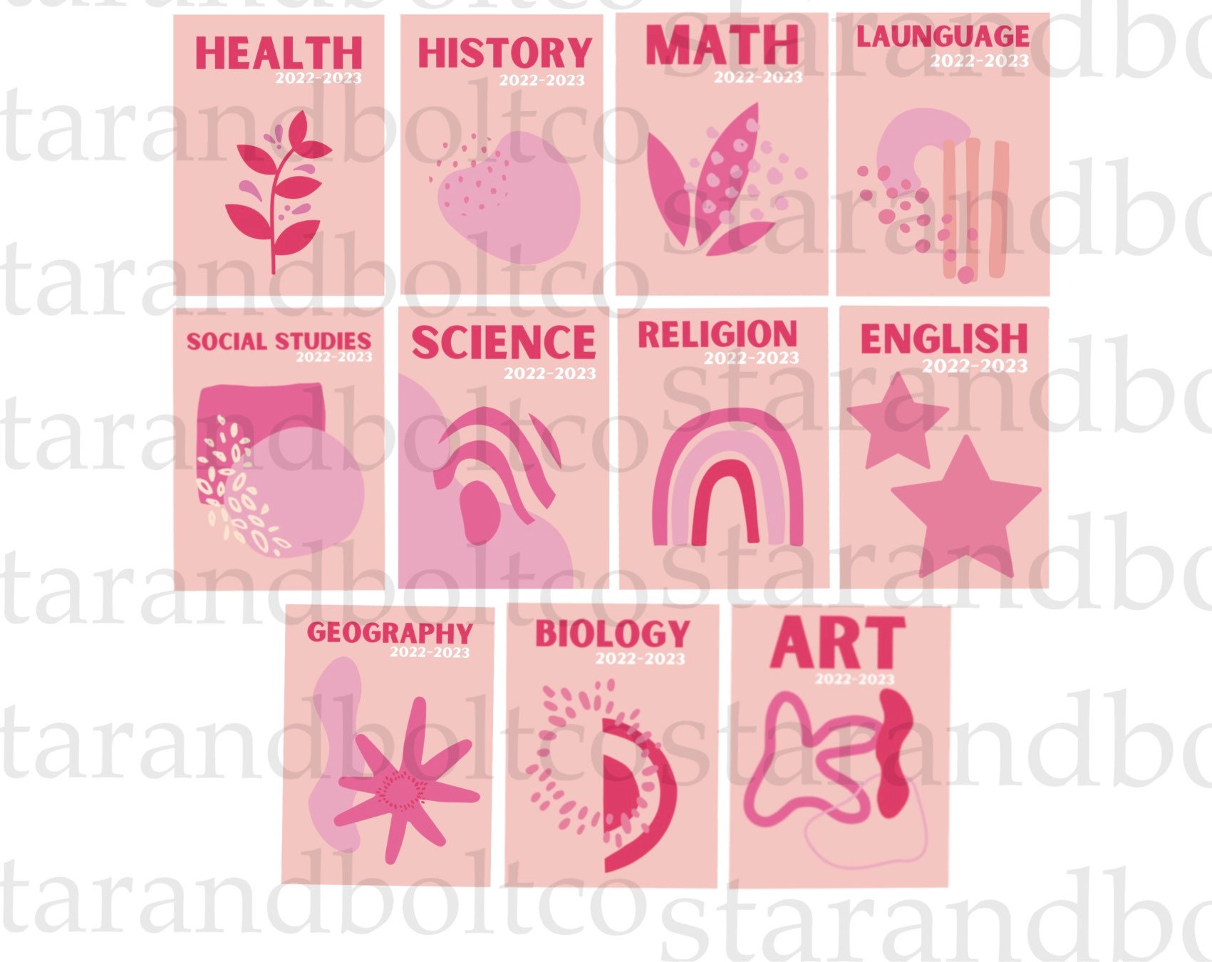 Preppy Binder Prints