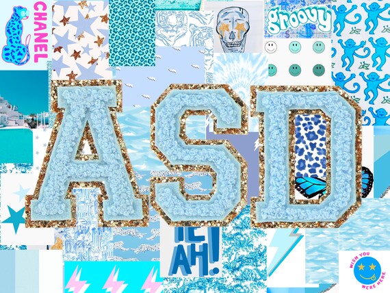 Custom Collage blue Preppy | Etsy