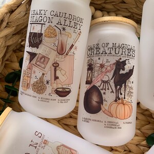 Wizard School Can Glass Cup - Etsy