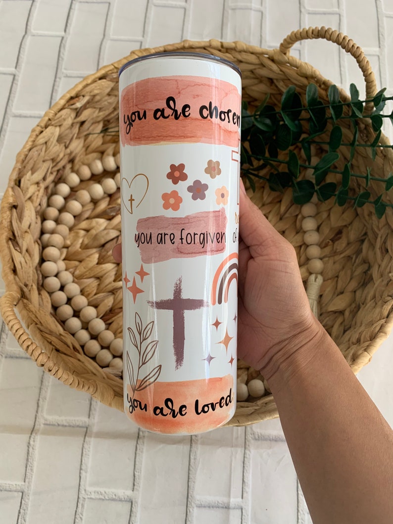 Christian Tumbler / Religious Faith Tumbler Cup / Affirmation - Etsy