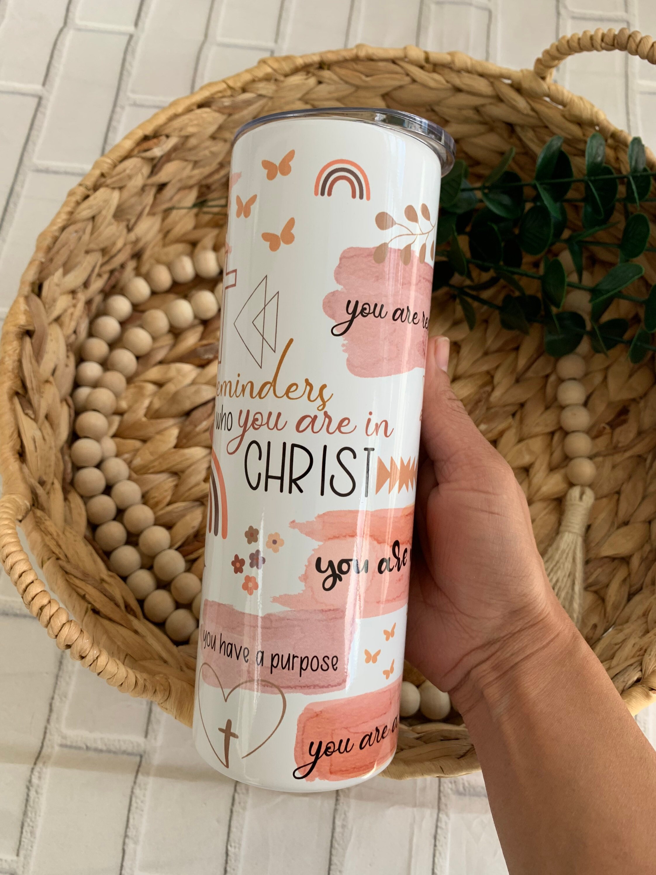Christian Tumbler / Religious Faith Tumbler Cup / Affirmation - Etsy