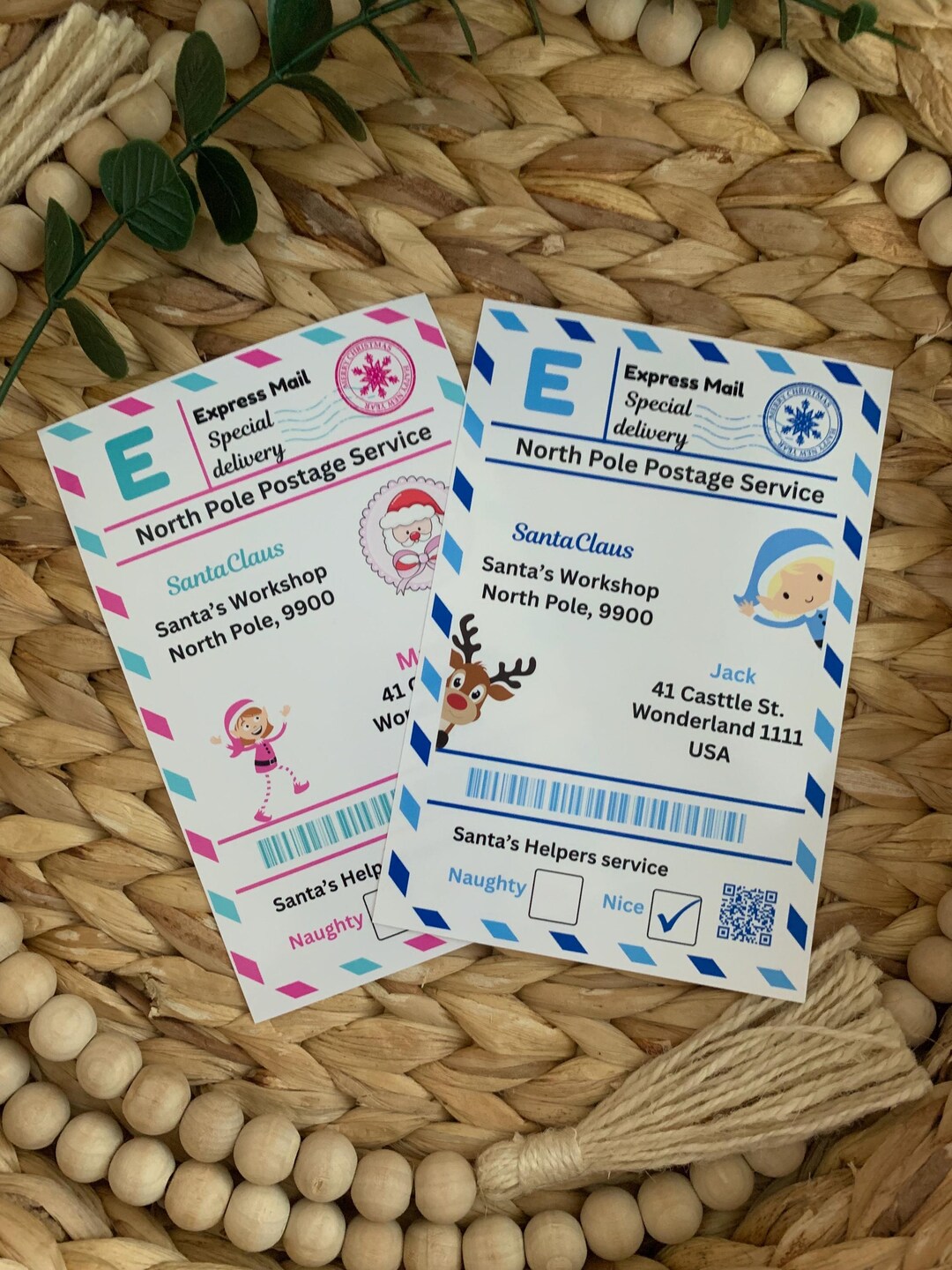 Bundle Custom North Pole Shipping Labels for Kids | Personalized ...