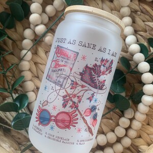 Wizard School Can Glass Cup - Etsy