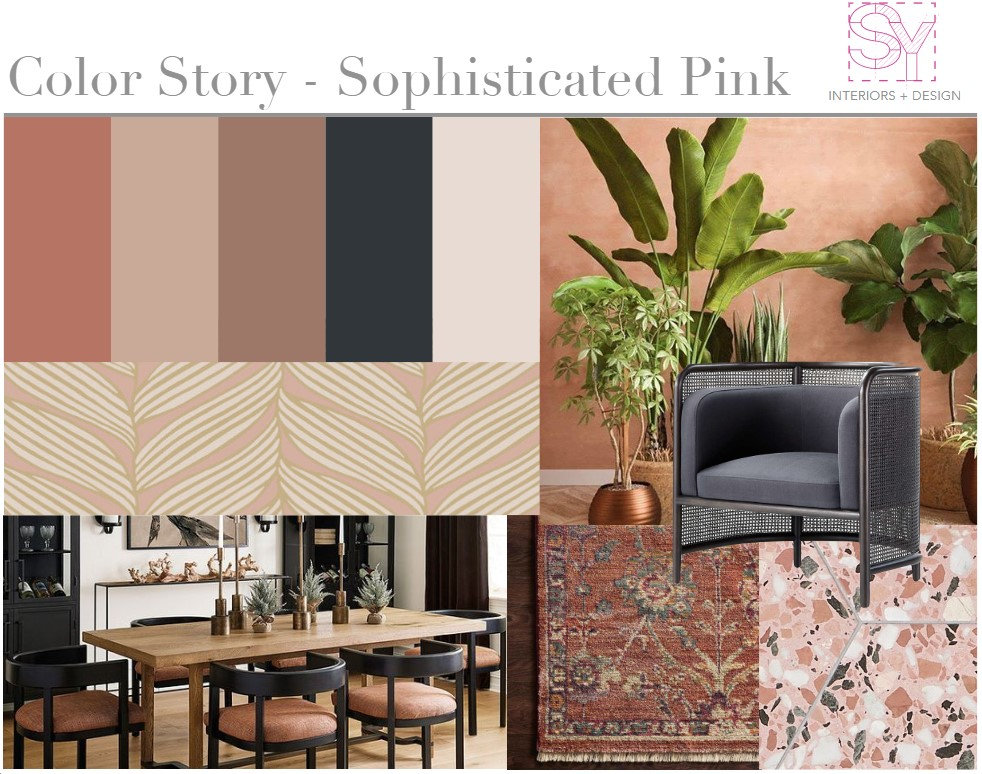 Color Scheme - Interior Design Color Story Mood Board - Etsy