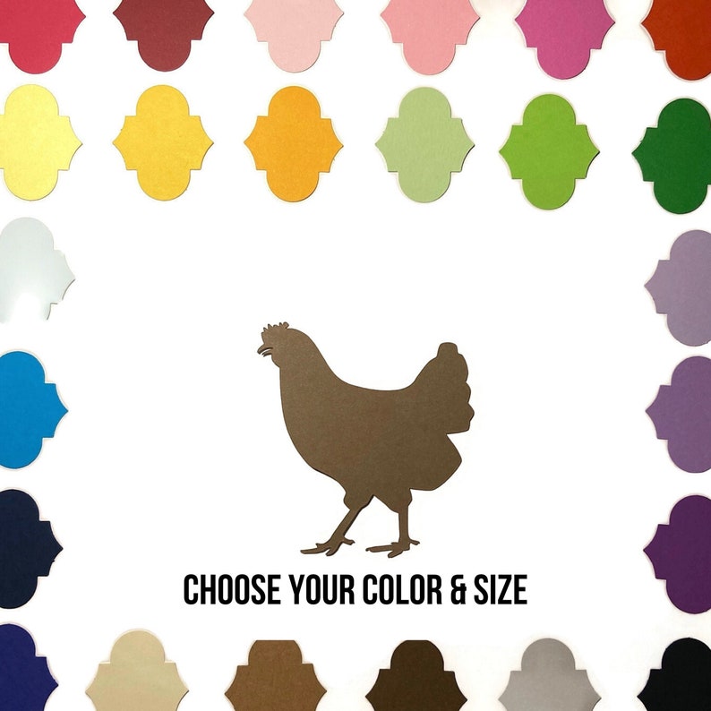 Chicken Cardstock Die Cut Paper Crafting Scrapbook Supplies - Etsy