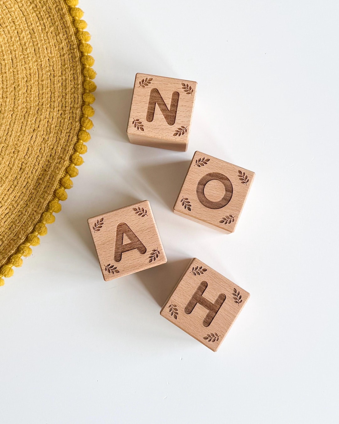 Baby Letter Blocks, Wooden Building Blocks, Toddler Blocks ...