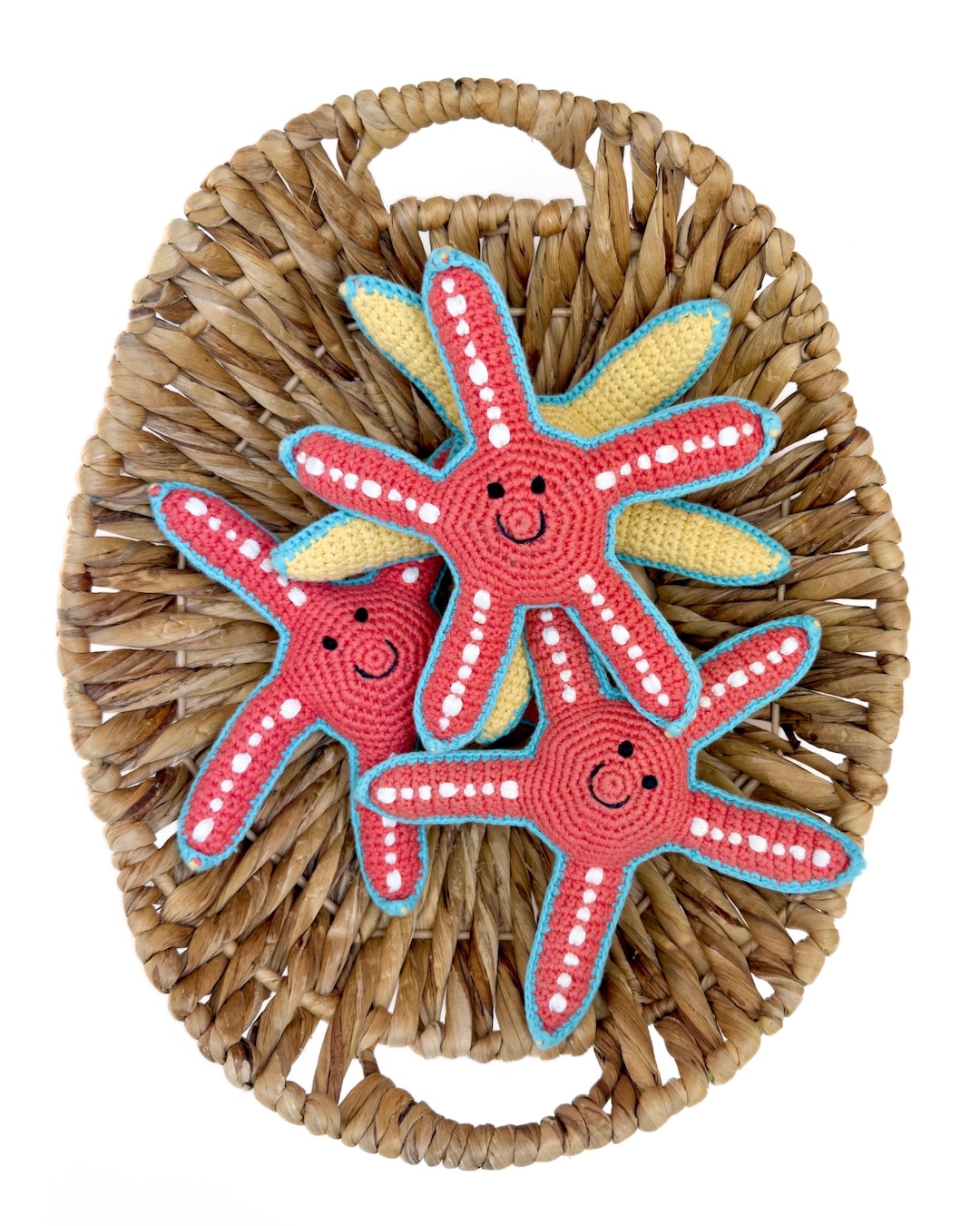 Star Fish Rattle, Crochet Rattle, New Baby Gift, Unisex Baby Gift, Baby ...