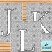 Geometric Alphabet Coloring Pages: Printable Letter Coloring Book (PDF ...