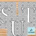 Geometric Alphabet Coloring Pages: Printable Letter Coloring Book (PDF ...