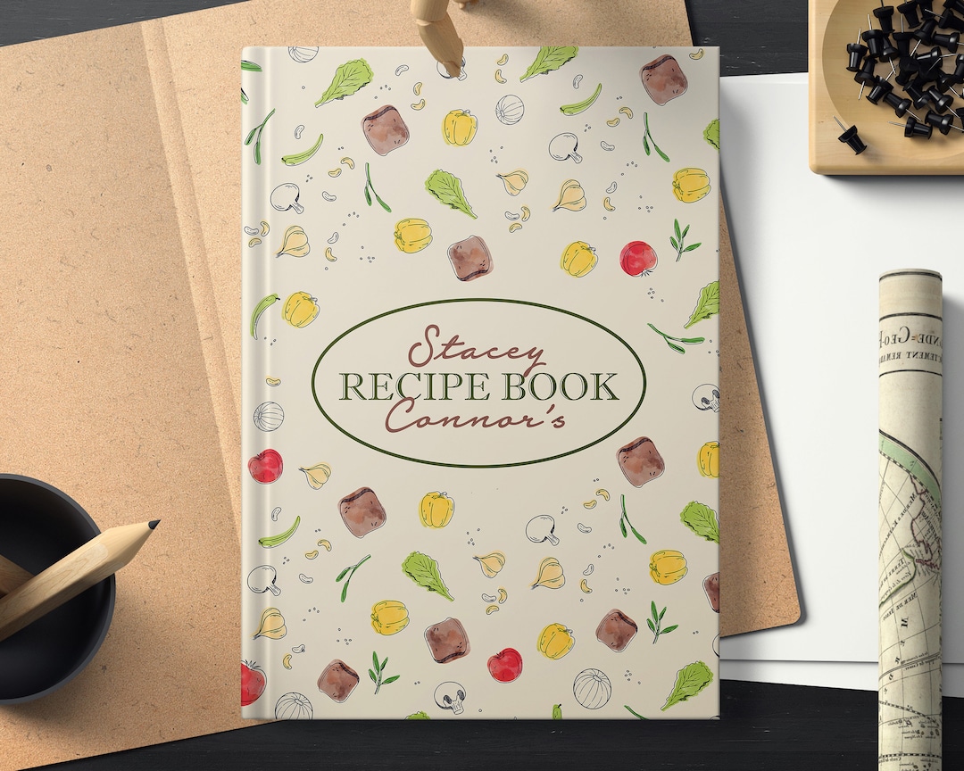 Personalized Recipe Notebook, Blank Recipe Book, Recipe Binder, Recipe ...