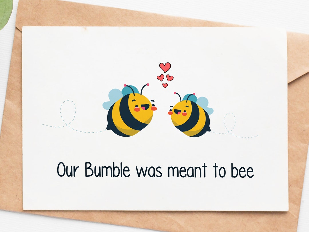 Cute Anniversary Card for Him or Her, Bee Love Card for Husband or ...