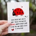 Ladybug Pun Mothers Day Card for Mom, Happy Mothers Card From Daughter ...