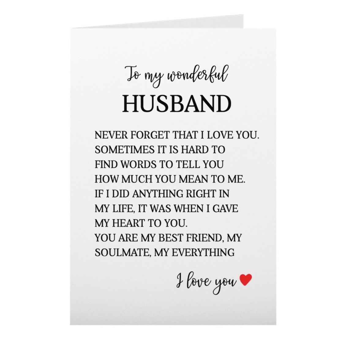 Romantic Anniversary Card For Husband Wedding Card For Groom Etsy