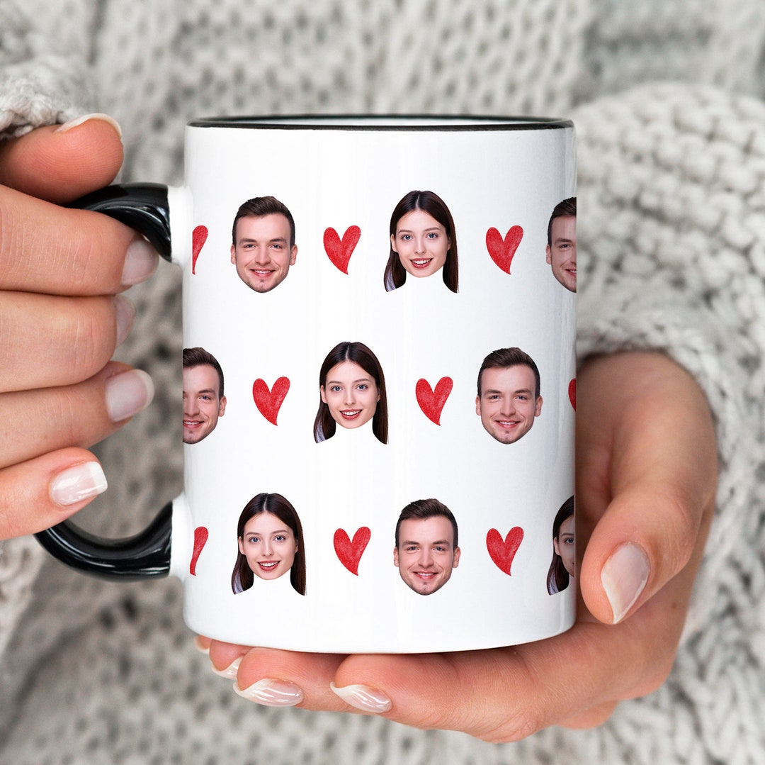 Custom Face Mug, Personalized Photo Mug, Couple Mug, Funny Valentines ...
