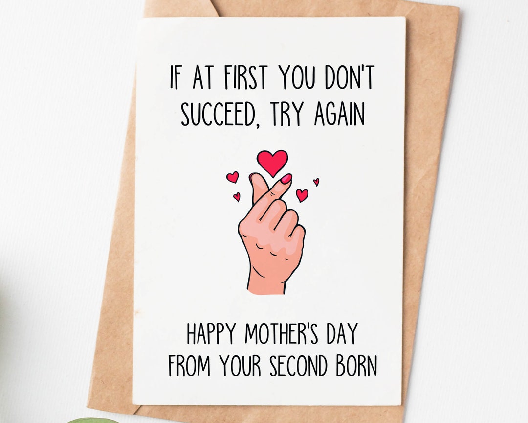 Happy Mothers Day Card From Younger Sister or Brother, Sarcastic Mom ...
